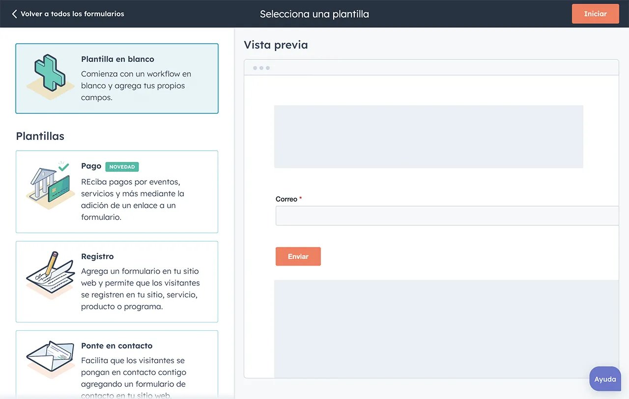Creador de Formularios Web Gratuito | HubSpot